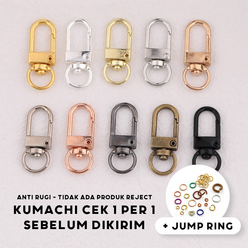 Jual LENGKAP + RING Keychain Gantungan Kunci Rosegold Gold Nikel Silver Kew Kew Kait Besi Craft ...