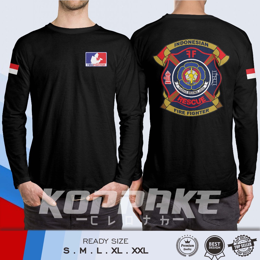 Jual Kaos Pemadam Kebakaran DAMKAR Indonesian Fire Fighter Rescue ...