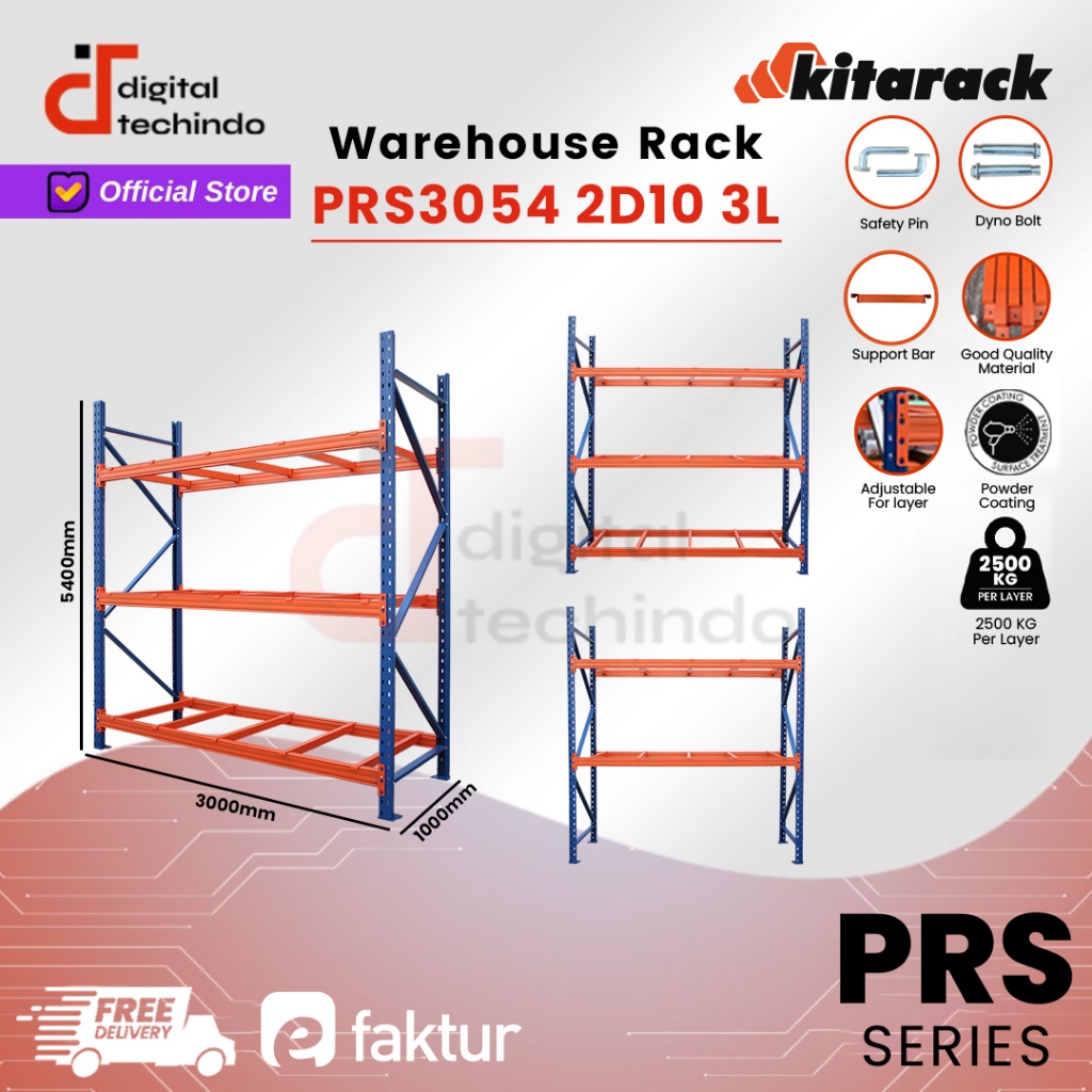 Jual KITARACK Pallet Rack 2.5 TON Pallet Rack Heavy Duty Panjang 3M ...
