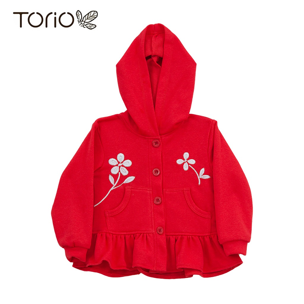 Jual TORIO Basic Hoodie White Flower - Jacket Anak Perempuan | Shopee ...