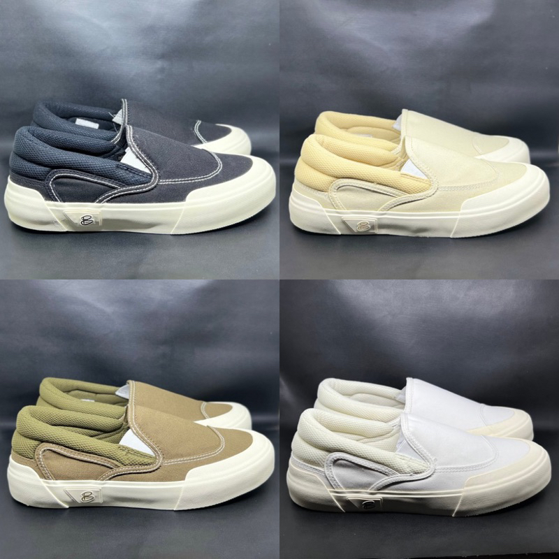 Jual Sepatu Patrobas Cloud Slip On Black White Olive Beige Off White ...