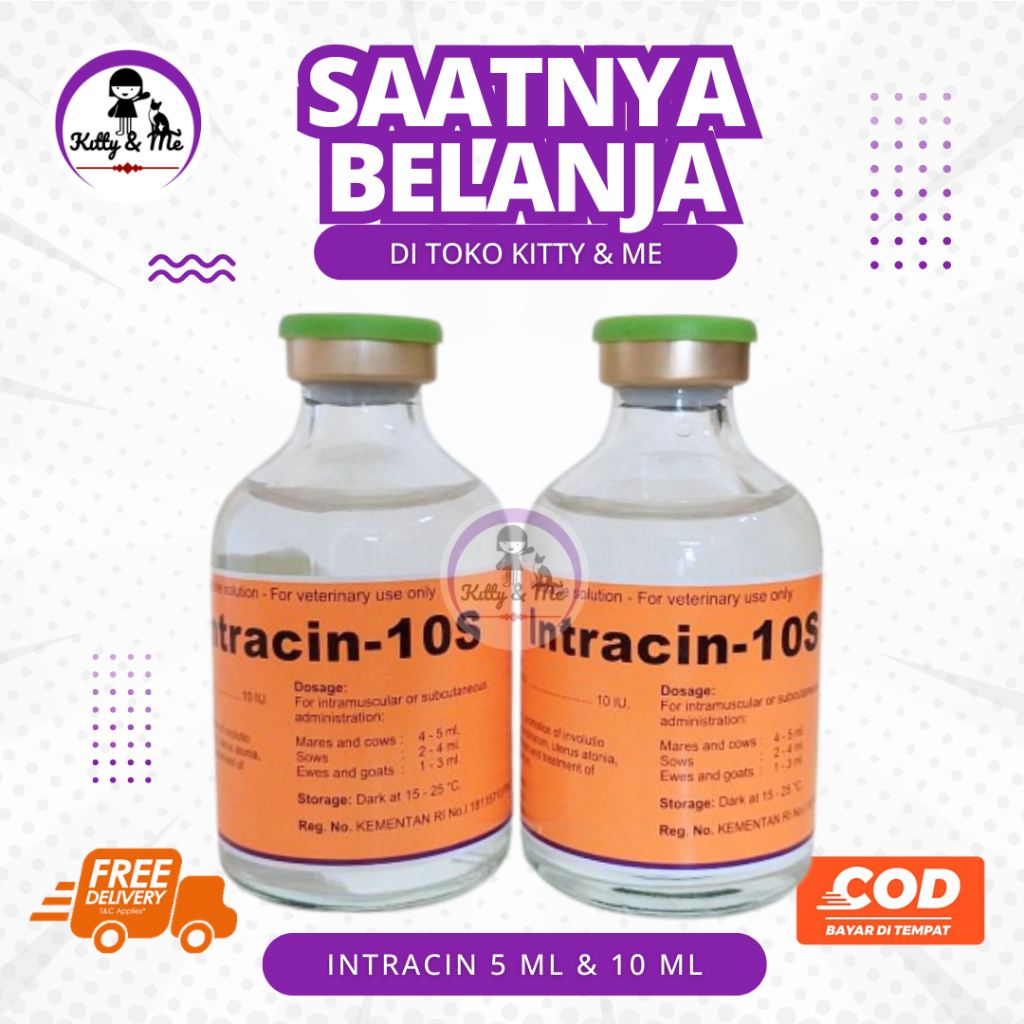 Jual INTRACIN 5 ML DAN 10 ML - Intracin 10s Pelancar Kelahiran Hewan ...