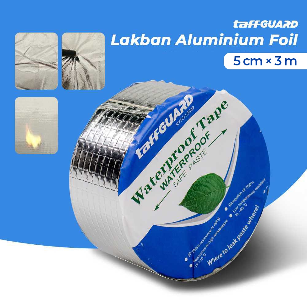 Jual Lakban Anti Bocor Aluminium Foil Waterproof Anti Air Tahan Panas Lakban Alumunium Foil ...