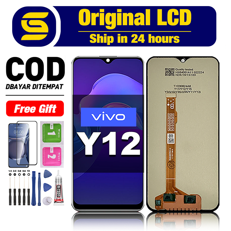 Jual ORI LCD VIVO Y12 Original Fullset hp Touchscreen asli New Free shipping COD | Shopee Indonesia