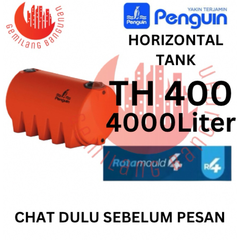 Jual Tangki Air Penguin / Toren Air Penguin TH 400 ( 4000 Liter )- Tipe ...