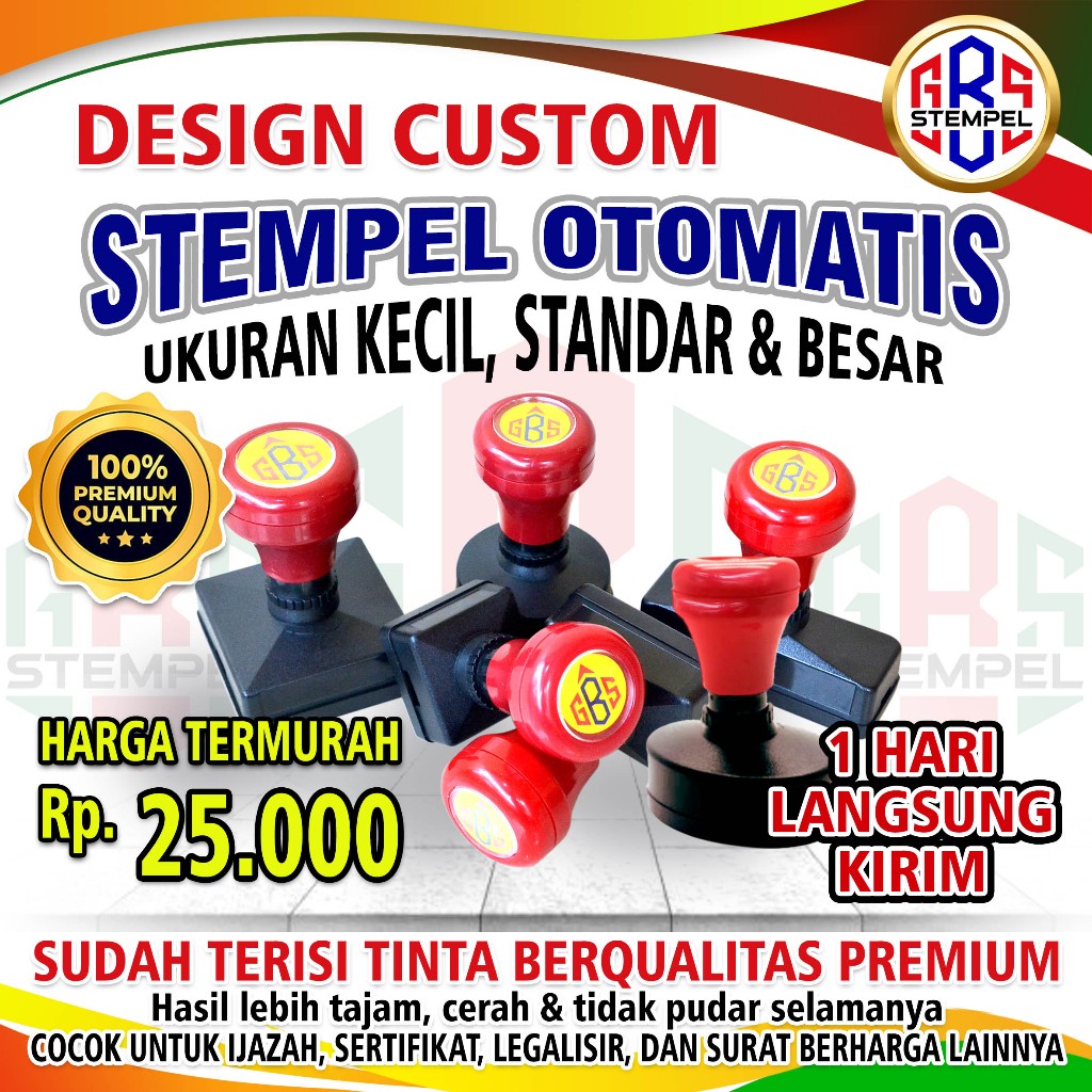 Jual STEMPEL CUSTOM, Stempel Warna, Stempel Persegi, Bulat, Oval, Kotak, Stempel Perusahaan ...