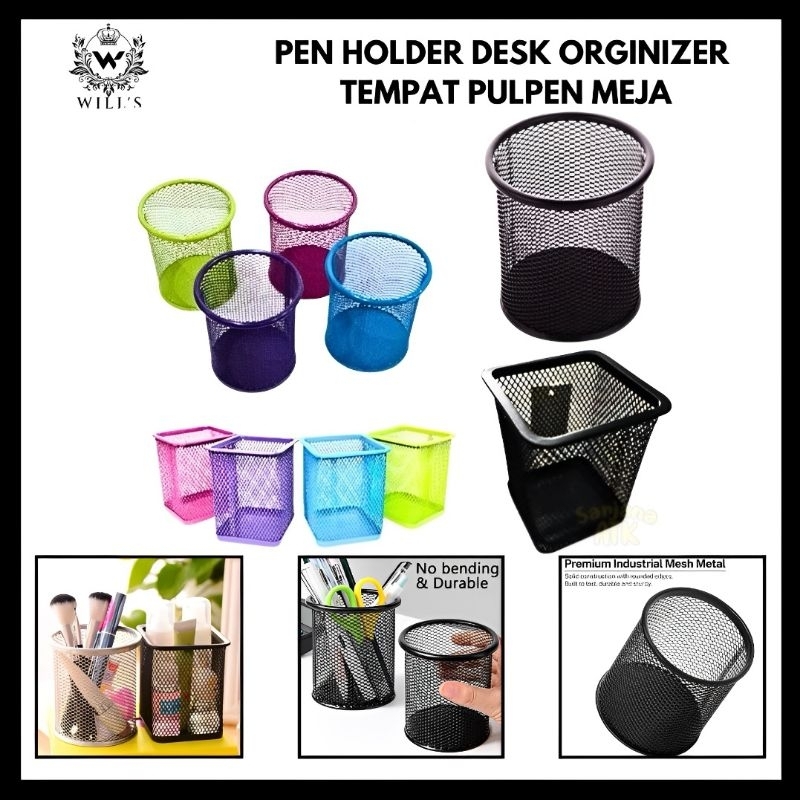 Jual KITCHENWARE Pen Holder Desk Orginizer Tempat Pulpen Meja Pen Stand ...
