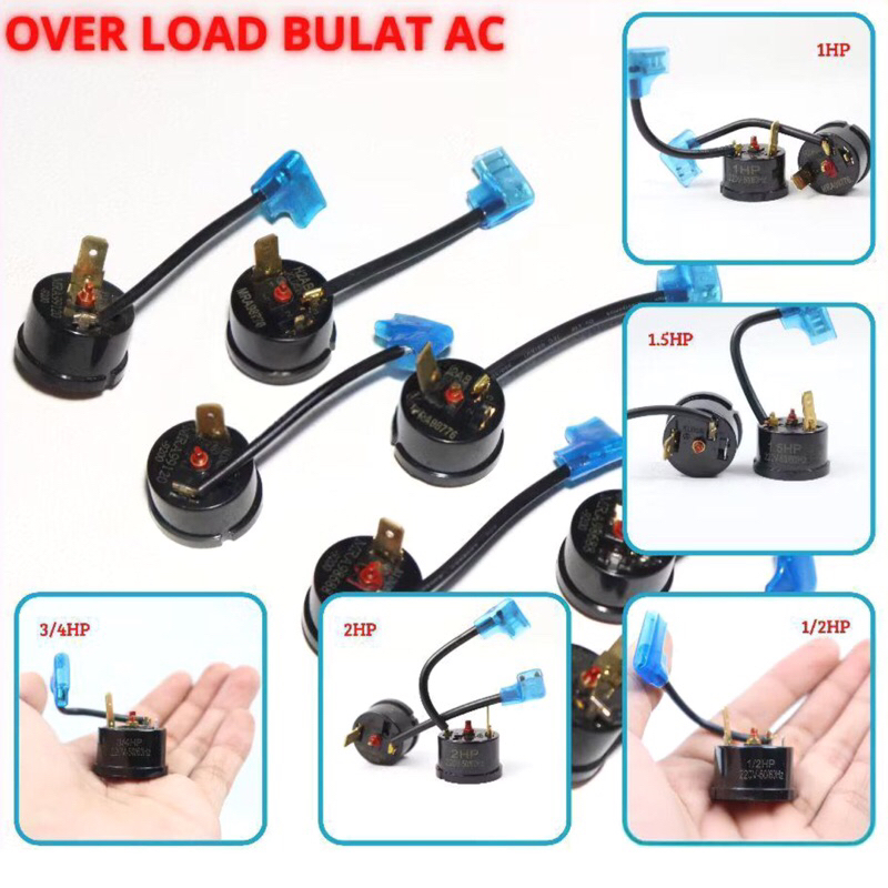 Jual Overload AC Bulat 0.5 PK - 3/4 PK - 1 PK - 1.5 PK - 2 PK | Shopee ...