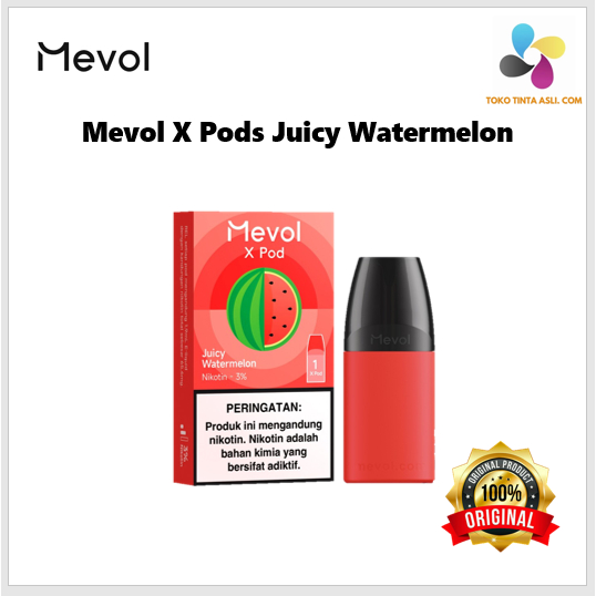Jual Mevol X Pods Juicy Watermelon [F0001AF20010] | Shopee Indonesia