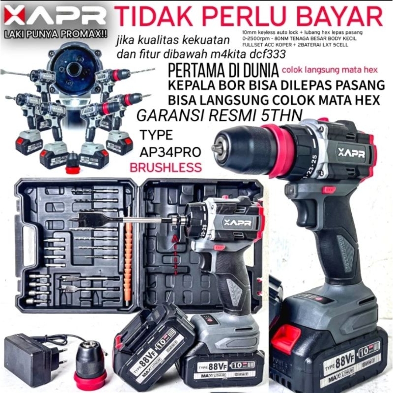 Jual APR RAJA BOR CORDLESS IMPACT AP34PRO BISA UNTUK IMPACT DRIVER ...