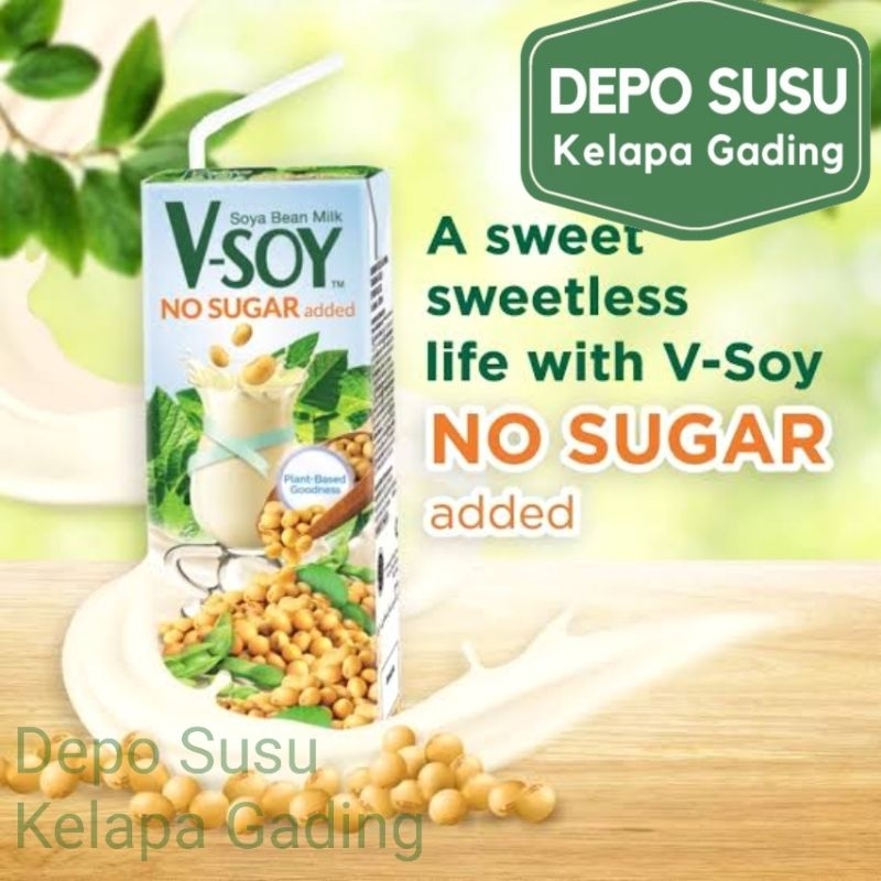 Jual Vsoy 200ml No Sugar Added | Cocoa | Multigrain | Unsweetened ...
