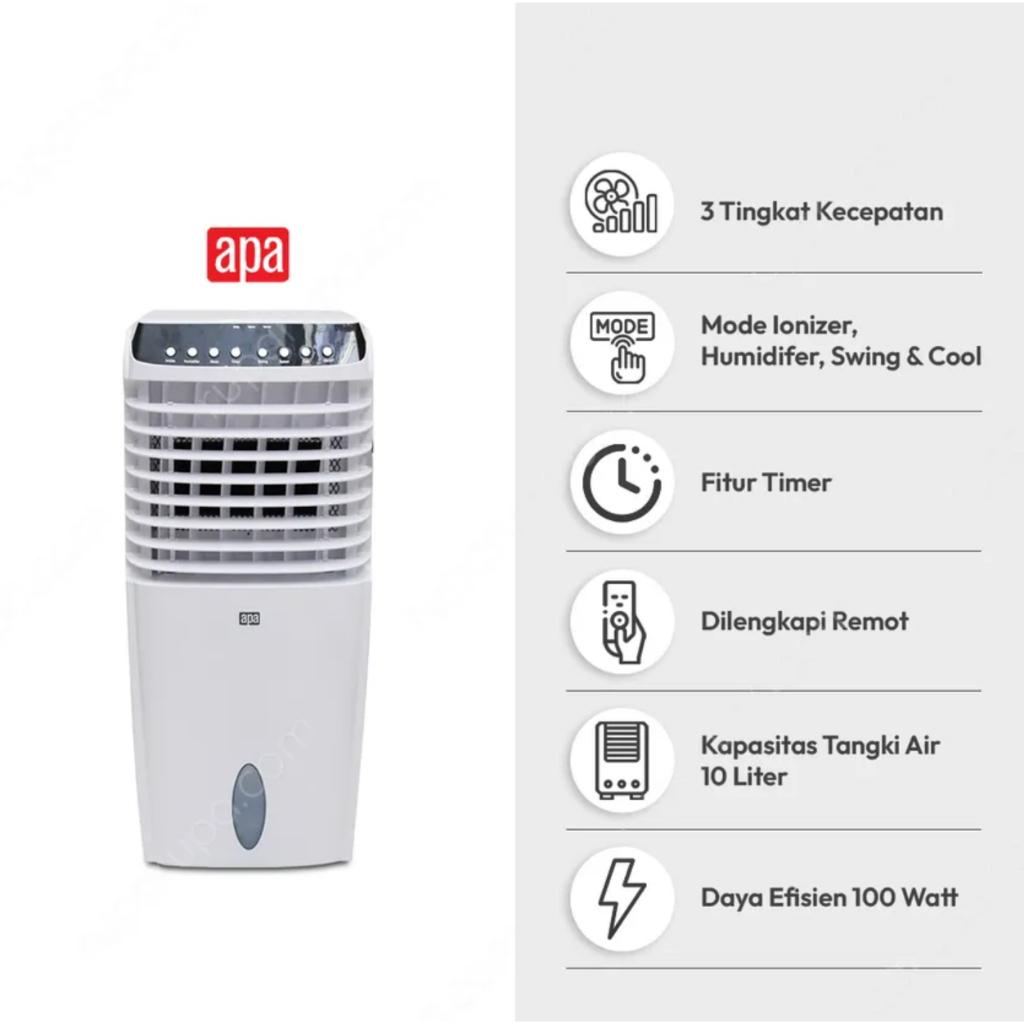 Jual APA Evaporative Air Cooler 10 Ltr 200CMH - Penyejuk Udara Ruangan ...