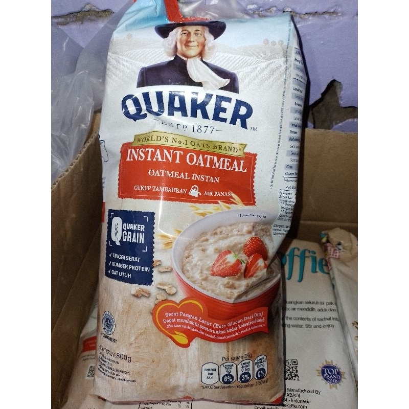 Jual quaker instant oatmeal 800gr | Shopee Indonesia