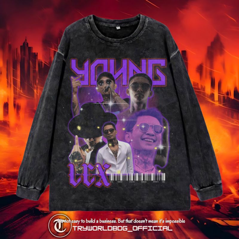 Jual TRYWORLDBDG OFFICIAL "YOUNG LEX" LONGSLEEVE | KAOS OVERSIZED ...