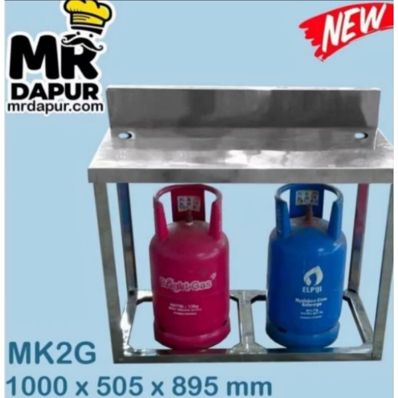 Jual Meja Kompor Gas Stainless Stell Original Type MK2G by Mrdapur ...