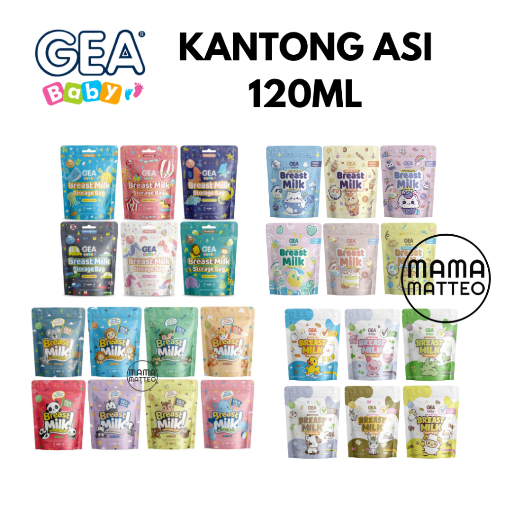 Jual GEA BABY KANTONG ASI 120ml Motif Profesi Pattern Mom & Baby Safari ...