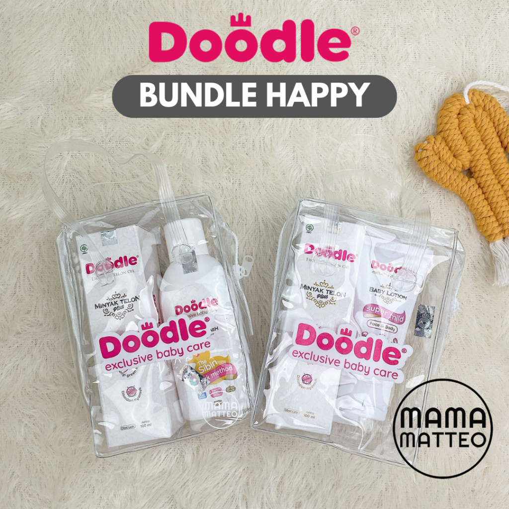 Jual DOODLE BUNDLE Happy / Minyak Telon Baby Lotion Gentle Wash Sabun ...