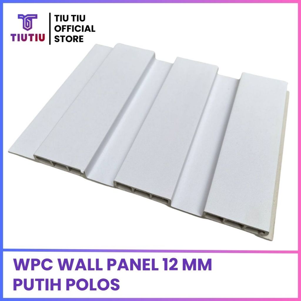 Jual WPC Wallpanel PUTIH POLOS 3 meter 300cm x 20cm x 1.2cm | pvc Wall ...