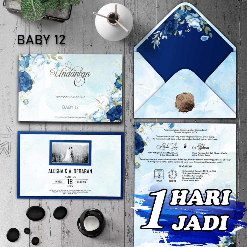 Jual Undangan Pernikahan Khitanan Amplop Hard Cover, Undangan Premium ...