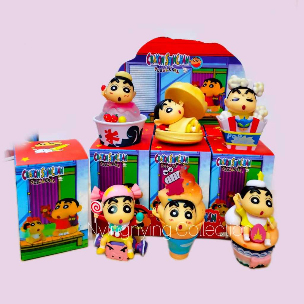 Jual [6pcs]NC-Figure Blind Box Crayon Shinchan Shin-chan Swimming set ...