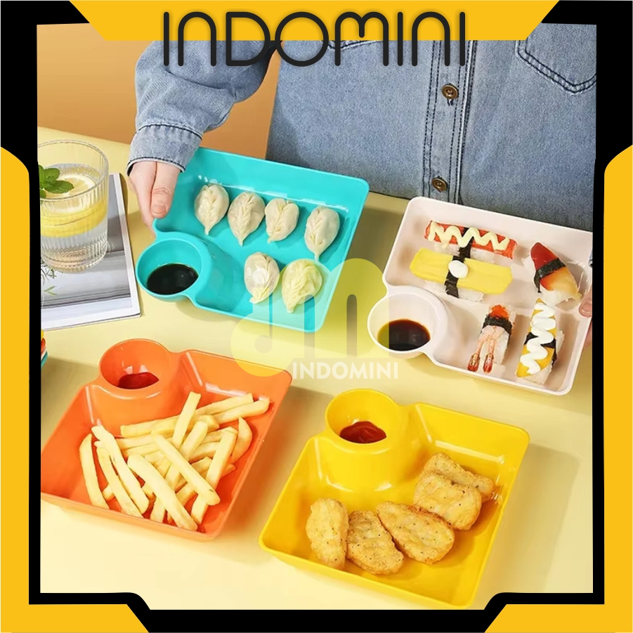 Jual INDOMINI Piring Jerami Persegi / Piring Saji / Piring Buah / Wadah ...