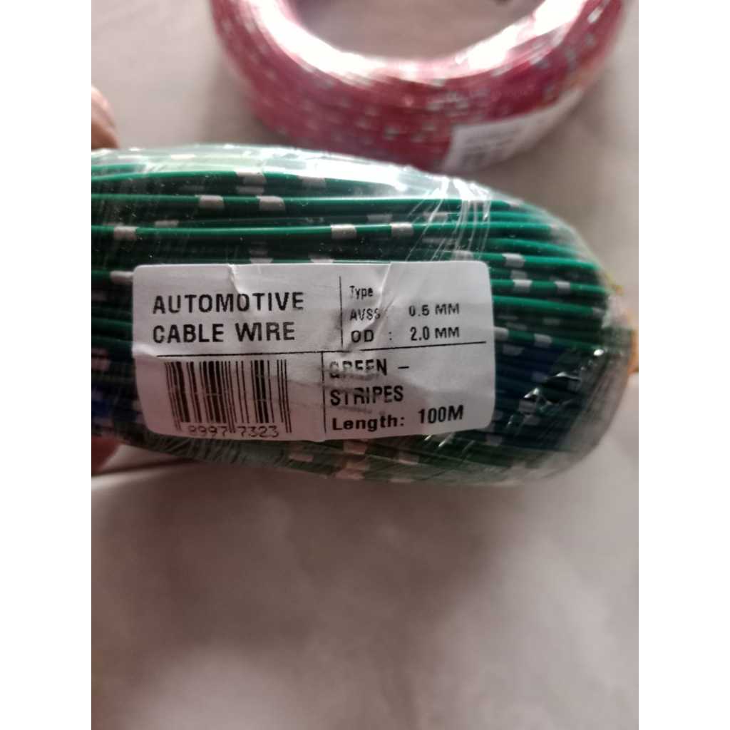 Jual Kabel Bintik AVS 0.5 MM x 1 M Kabel Otomotif Body Mobil Motor Serabut Tembaga (Plastik ...