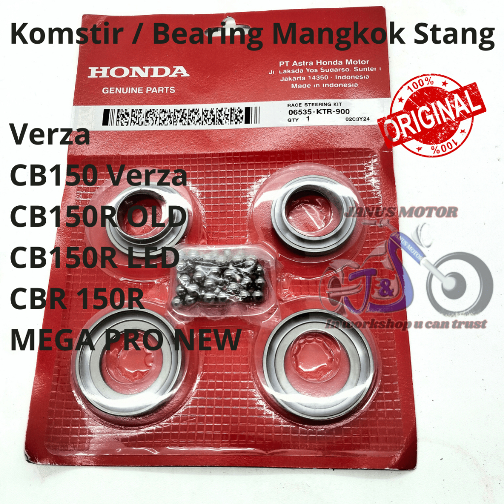 Jual Honda Komstir Bearing Mangkok Stang CB150 Verza New Mega Pro Mono Sonic CBR150R 150R 150 ...
