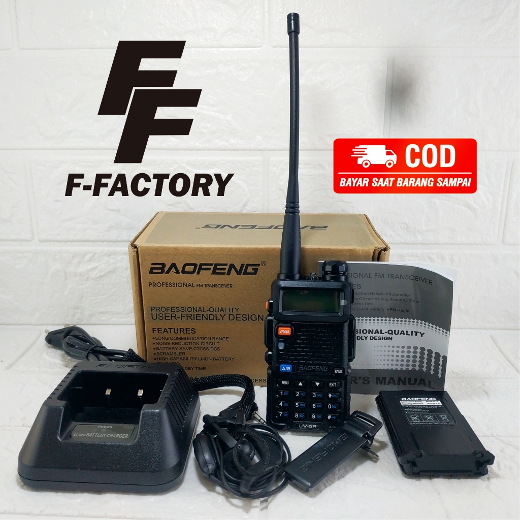 Jual Handy Talkie Baofeng Uv-5r Dual Band VHF-UHF | Shopee Indonesia