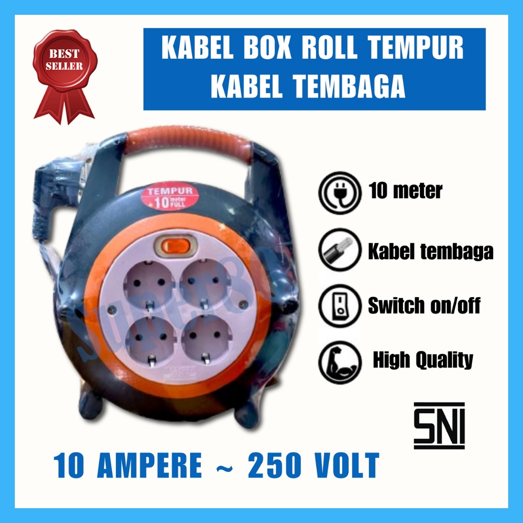 Jual Stop Kontak Roll Colokan Listrik Kabel Box Gulungan Kabel Olor ...