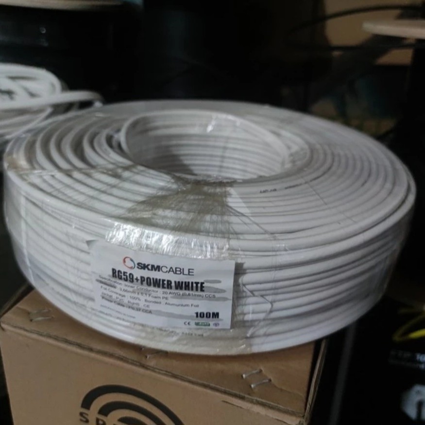 Jual Kabel CCTV SPC RG59 + Power 100M | Shopee Indonesia