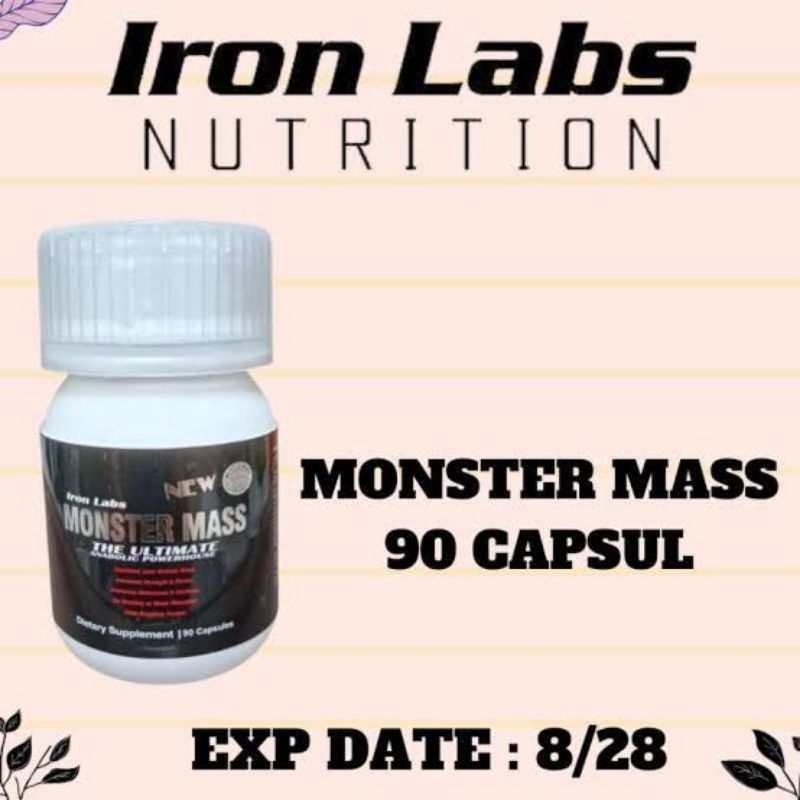Jual MONSTER MASS 90 CAPSUL MONSTER MASS ASLI | Shopee Indonesia