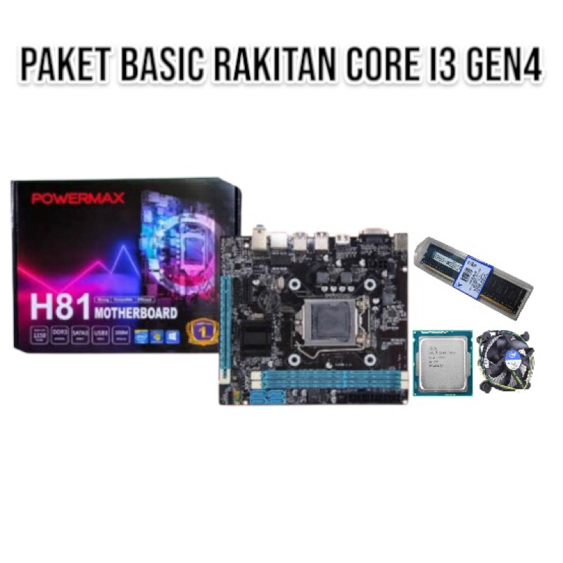 Jual Paket Basic Rakitan Core i3 Gen4 | Shopee Indonesia
