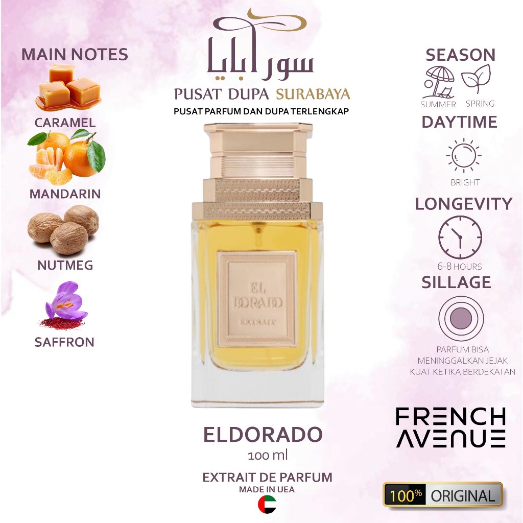 Jual Parfum Asli Arab Original Premium French avenue Eldorado/ El ...