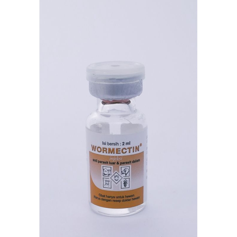 Jual wormectin injeksi obat kutu produk medion kemasan botol kaca @ 2 ...