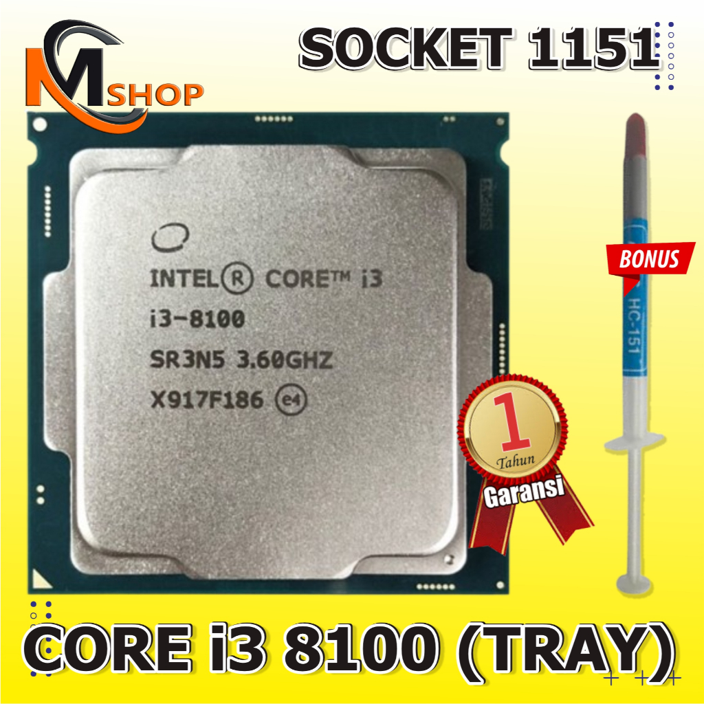 Jual Processor Intel Core i3 8100 i3 9100 Socket LGA 1151 Tray | Shopee Indonesia