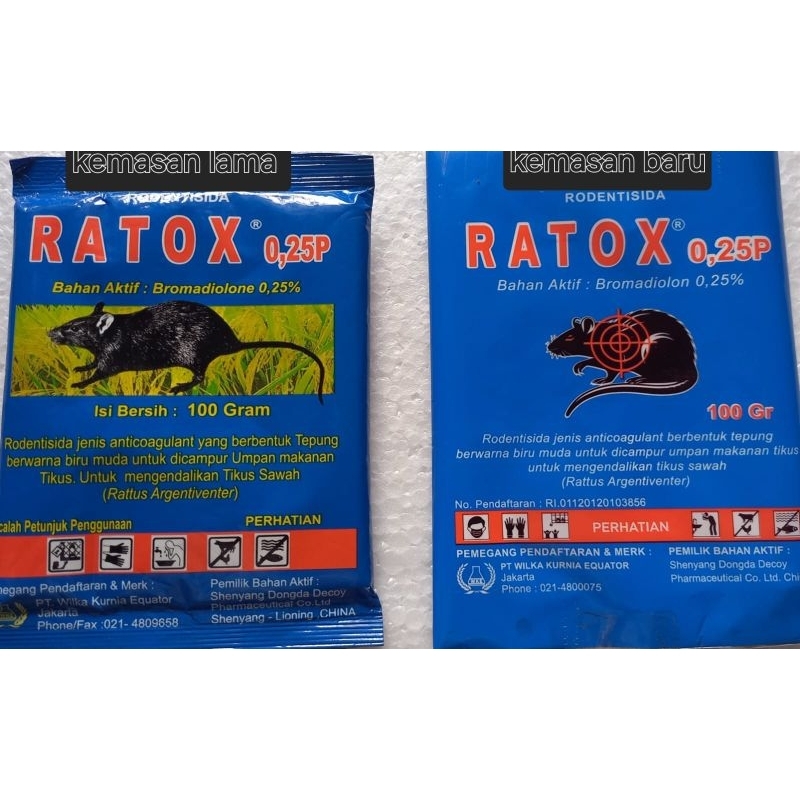 Jual RATOX 100gr Racun tikus ampuh isi 5 biji (kemasan baru) | Shopee ...