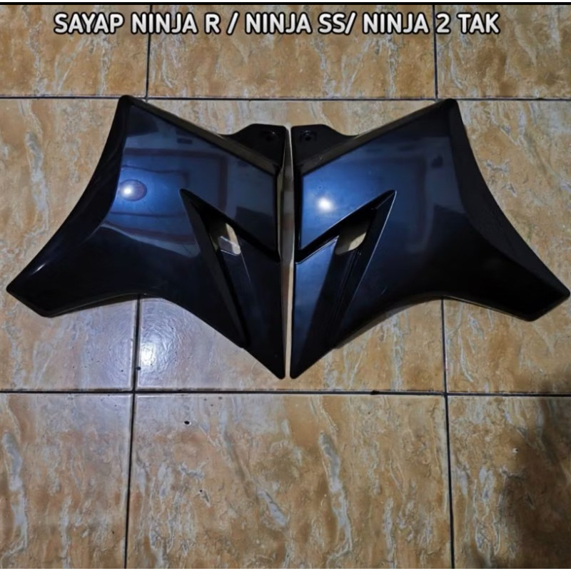 Jual Cover Tangki Sayap Tangki Kawasaki Nija R Ninja SS Hitam Sayap ...