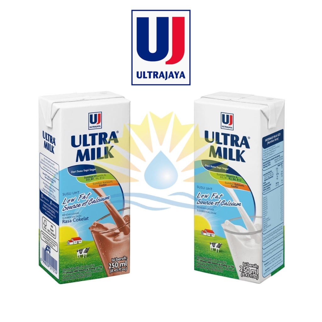 Jual ULTRA MILK LOW FAT 250ML DUS ( 24 PCS ) | Shopee Indonesia