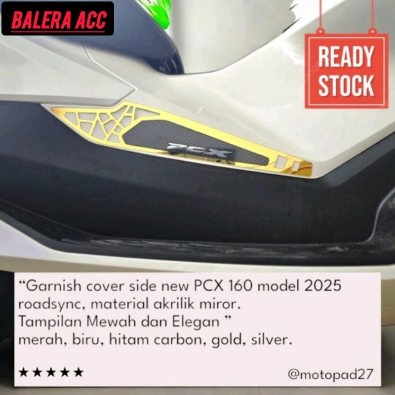 Jual garnish cover sidepad PCX 160 2025 Garnish Body samping motor PCX ...