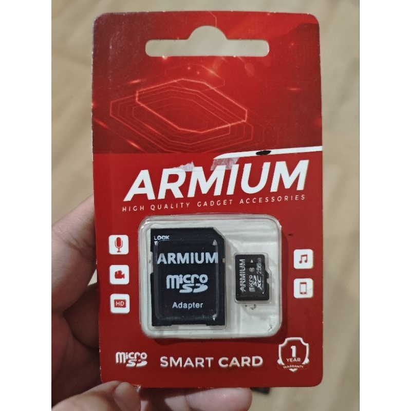 Jual Micro SD Merk ARMIUM kapasitas 256 GB Class 10 Original | Shopee ...