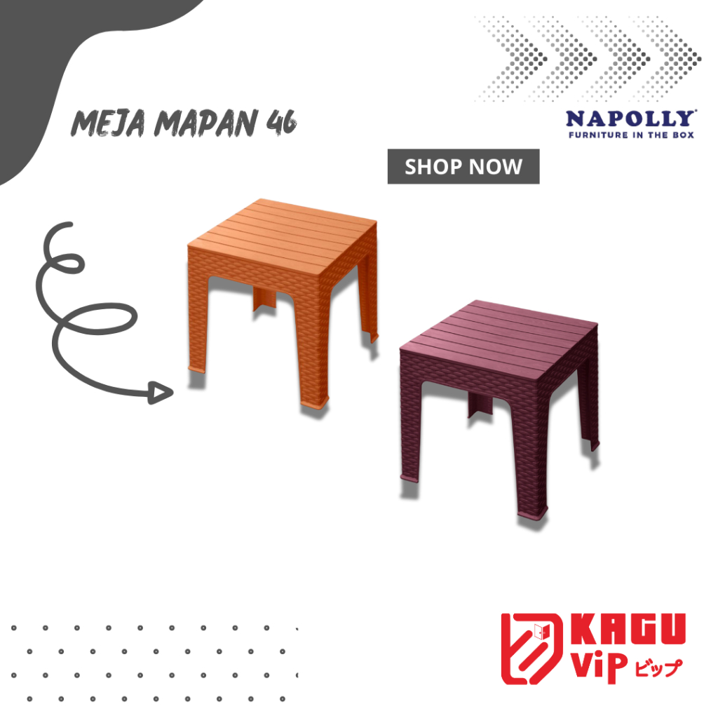 Jual Meja Tamu Plastik Napolly MAPAN 46 | Shopee Indonesia