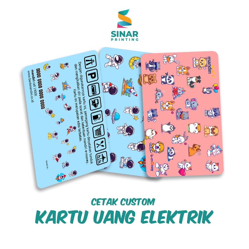 Jual SINAR PRINTING - KARTU E MONEY MANDIRI - E TOLL - KARTU CUSTOM ...