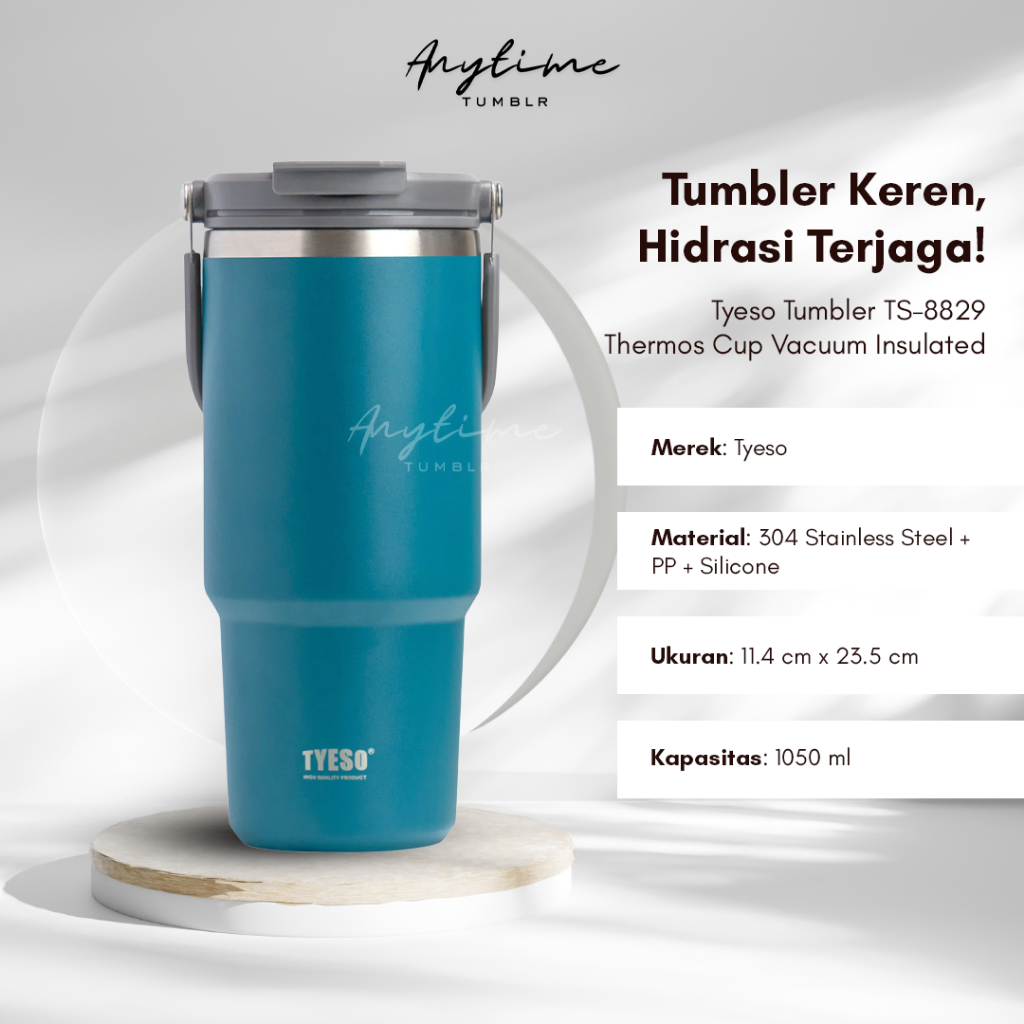 Jual Tyeso Tumbler Portable Stainless 900ml - Botol Minum Tyeso TS--8828 Thermos Cup Vacuum ...