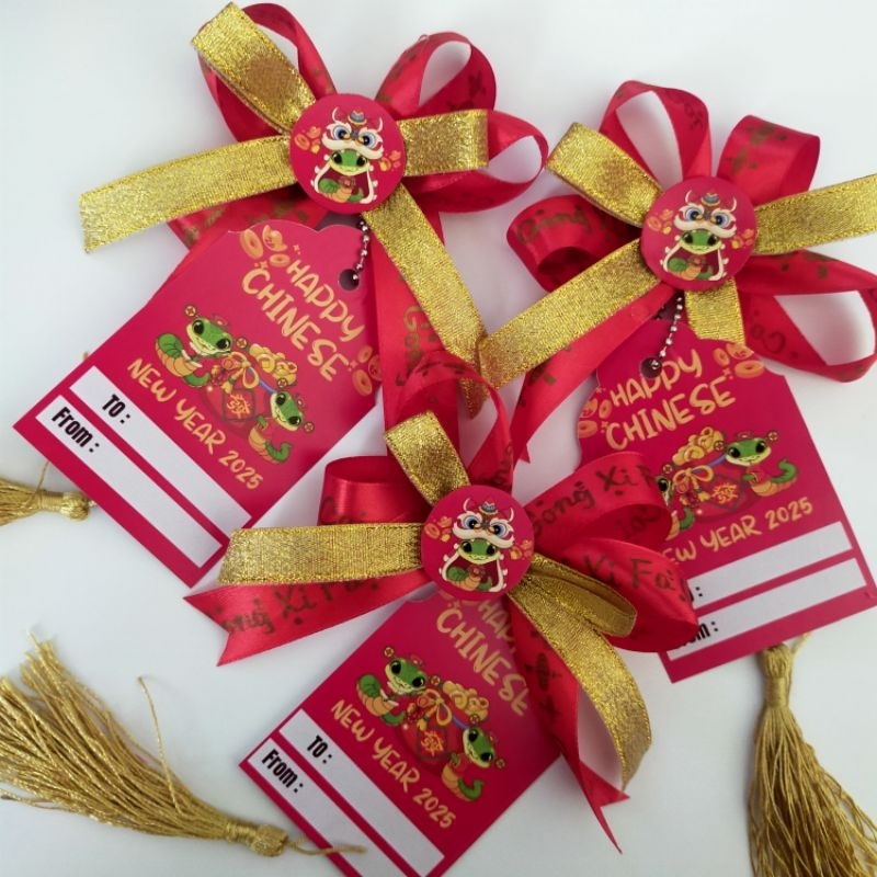 Jual Pita hang tag Imlek 2025 Happy Chinese New Year | Shopee Indonesia