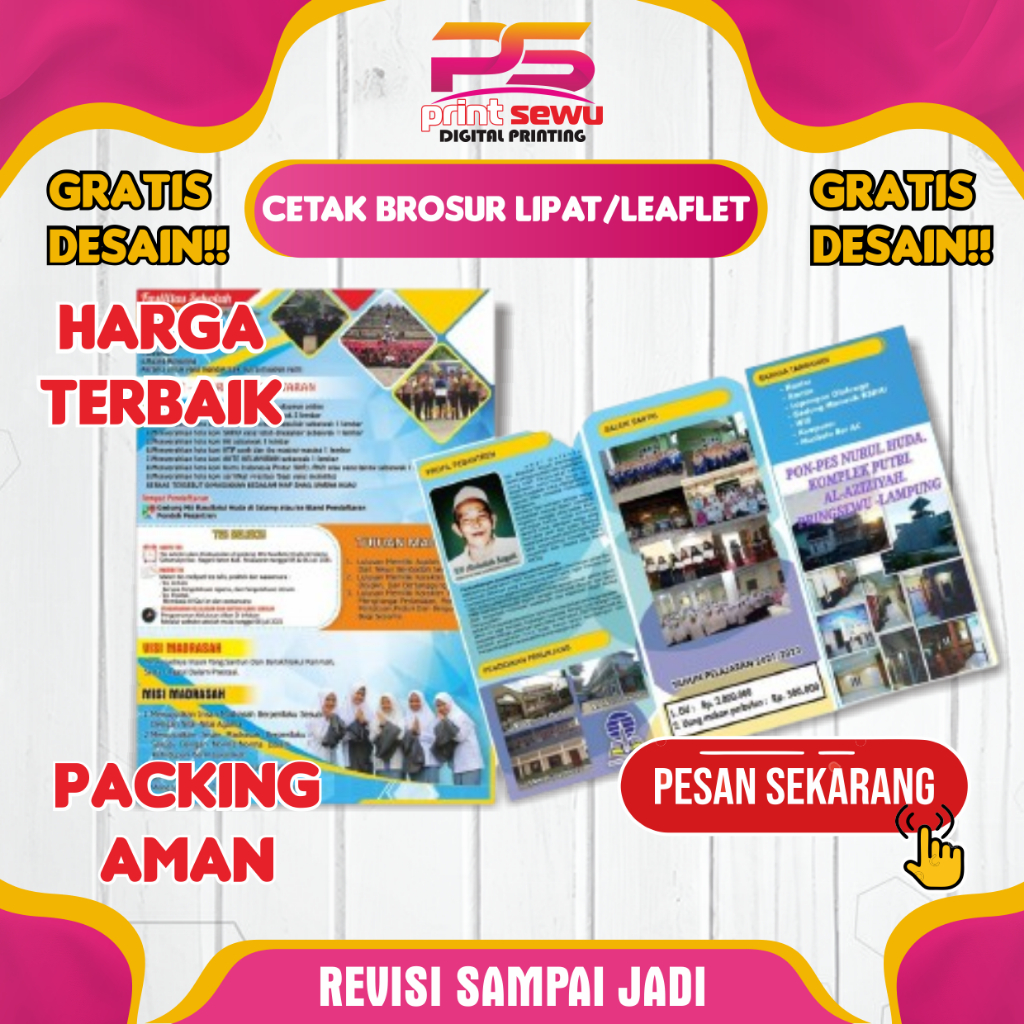Jual CETAK BROSUR LIPAT/LEAFLET A4 | BROSUR LIPAT | LEAFLET A4 GRATIS ...