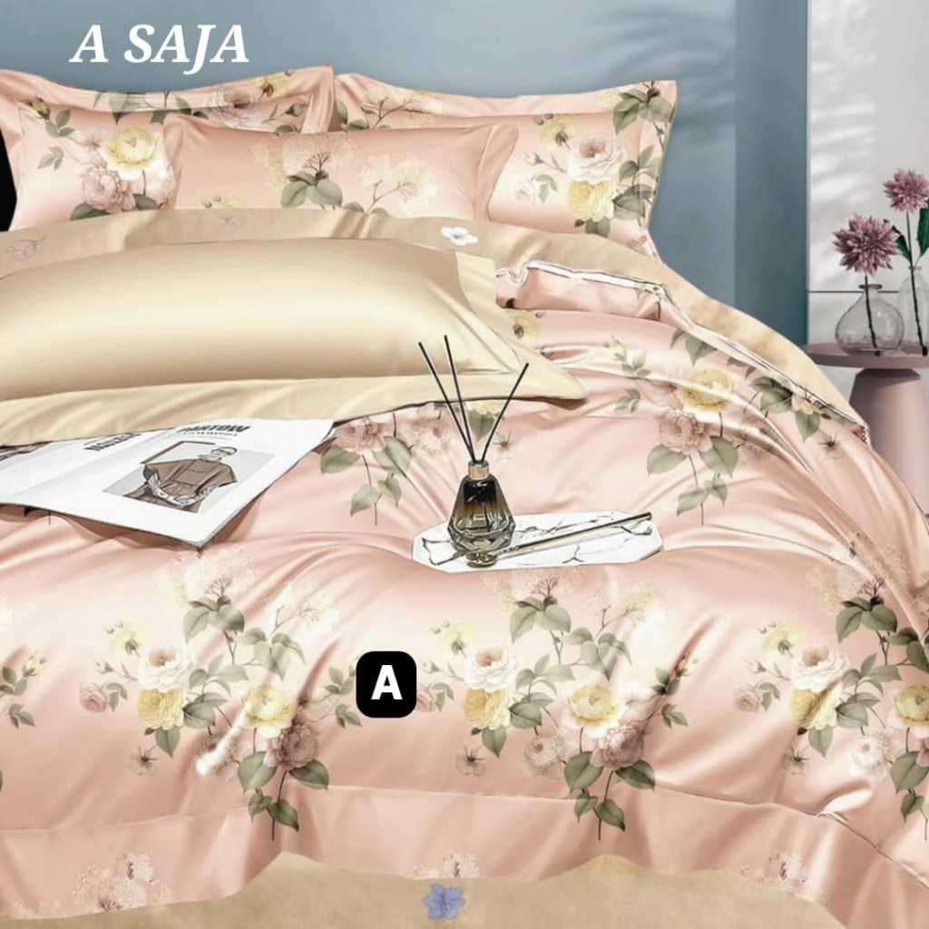 Jual Sprei Set Katun Jepang Ritzu | Seprai Satin Lembut Adem Dingin ...
