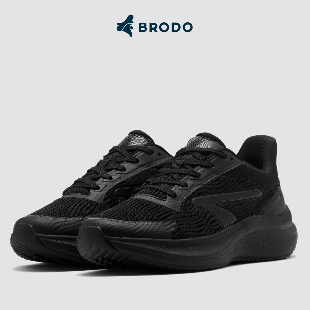 Jual BRODO Jogja - Running Shoes Active Inizio Midnight Black | Shopee ...