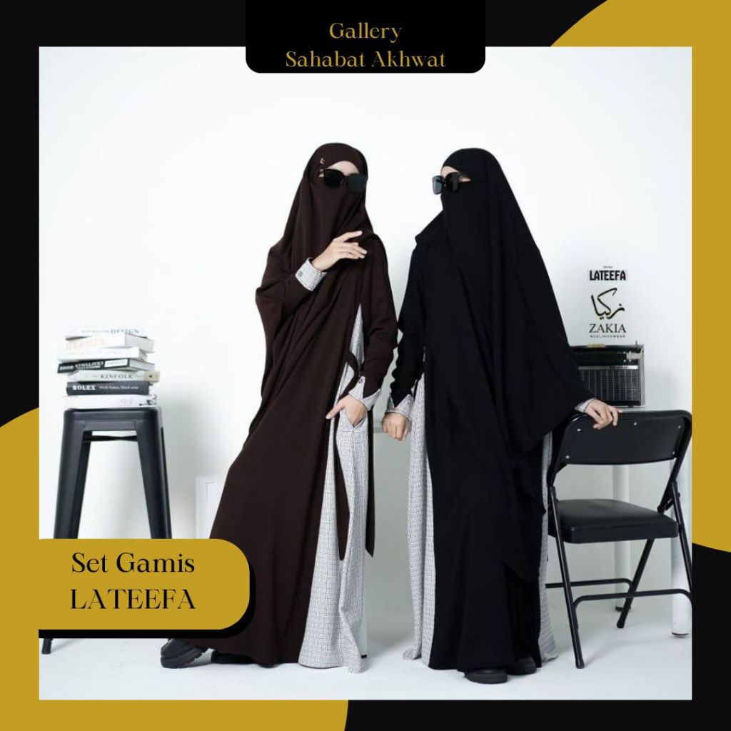Jual LATEEFA Set Gamis Abaya Khimar by ZAKIA klambieakhwat BISA COD by ...
