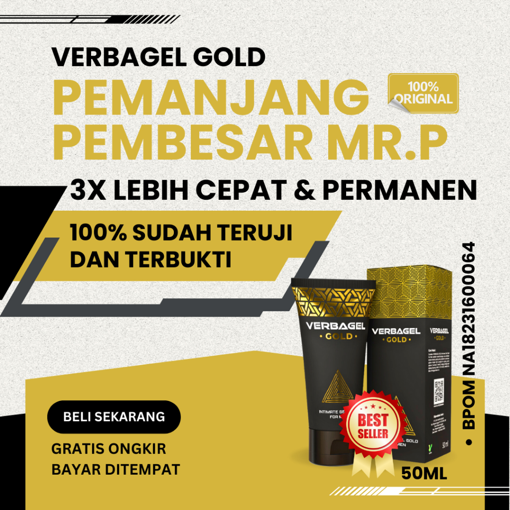 Jual Verbagel Gold Gel Pembesar Mr p Terbaik Permanen 50ml | Shopee Indonesia