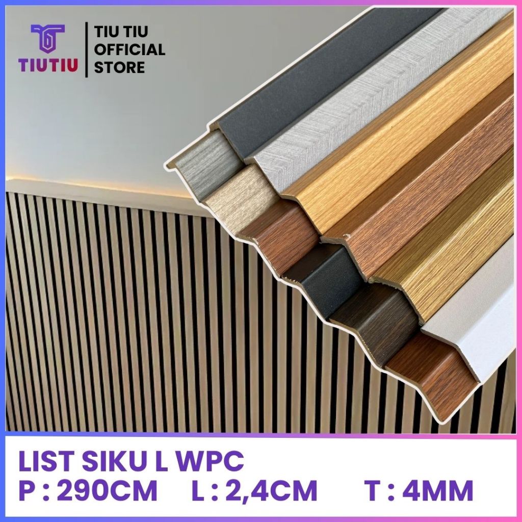 Jual List Lis Siku Wall Panel Penutup WPC Woodpanel 295cm/240cm X 24mm ...